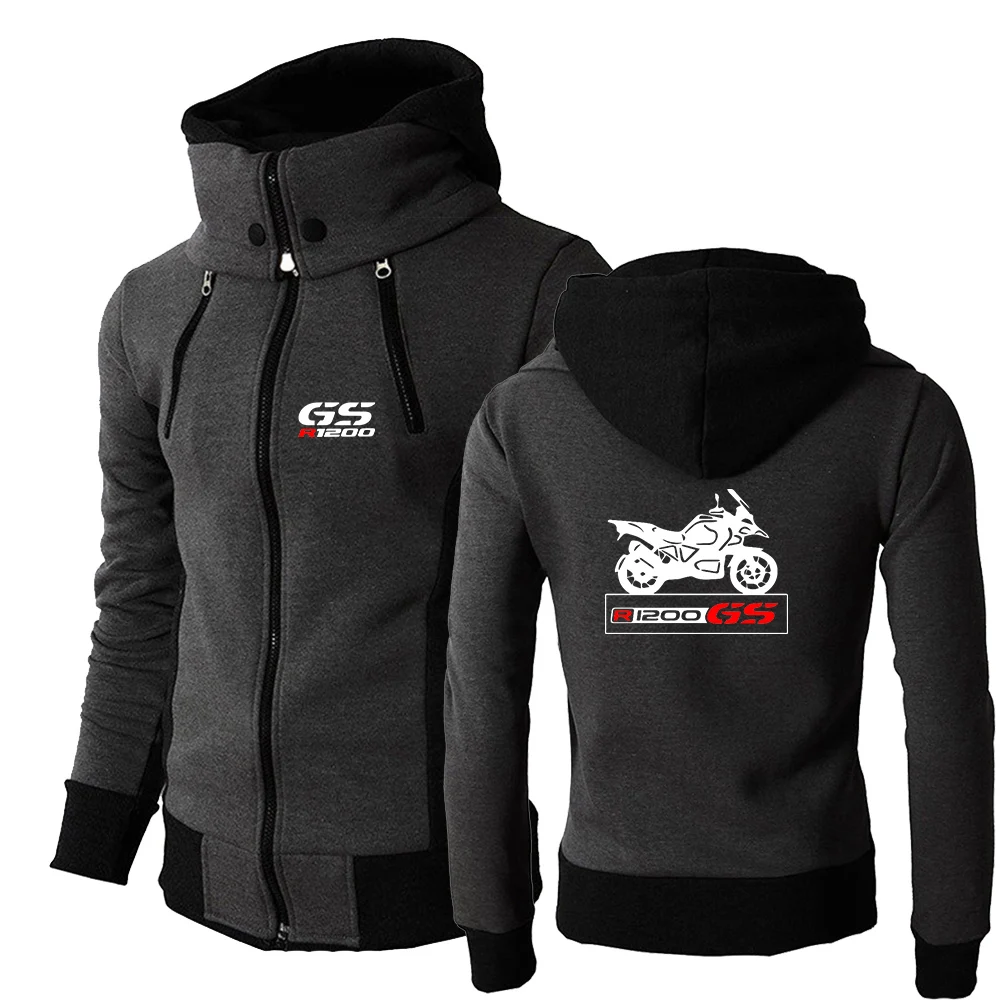 Motorcycle-Tri-Color-Zipper-Hoodie-Comfort-Coat-Leisure-Comfort-Coat-R ...