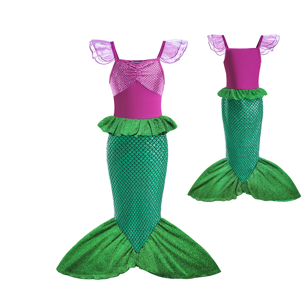 Disfraz de La Sirenita de Disney para niña, disfraz de princesa Ariel ...