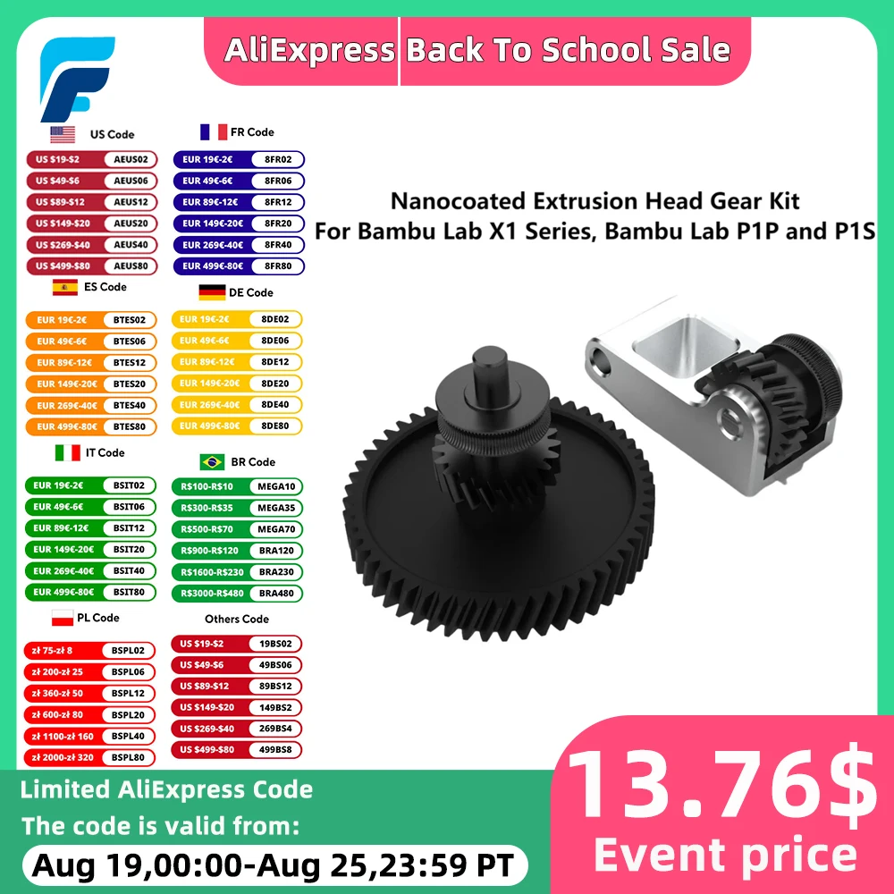 Extruder-Gear-for-Bambu-X1-P1P-P1S-CNC-Nano-Coating-Mold-Steel-Helical ...