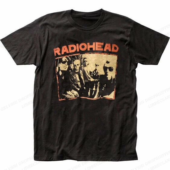 Vintage Radiohead T shirt Men Fashion T-shirt Cotton Tshirt Boy Tees ...