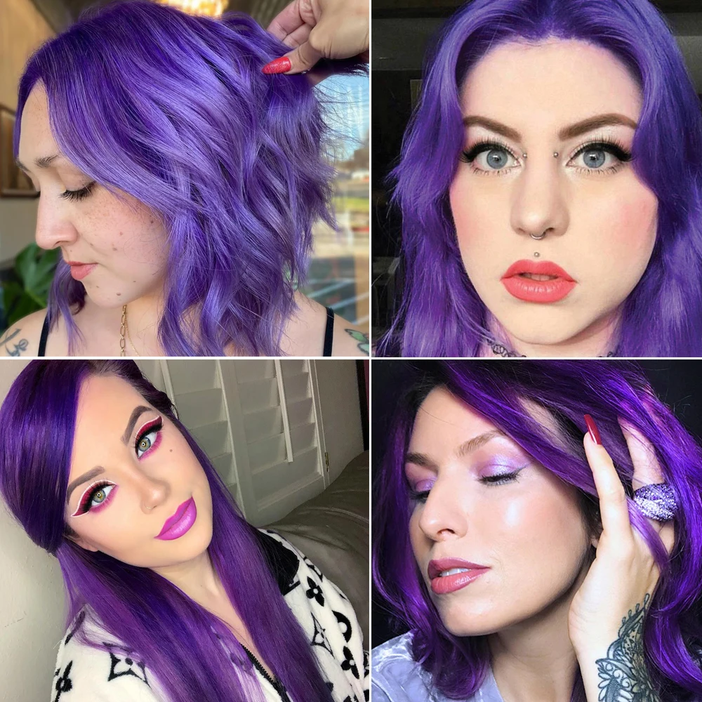 Manic Panic Ultra Violet On Natural Hair