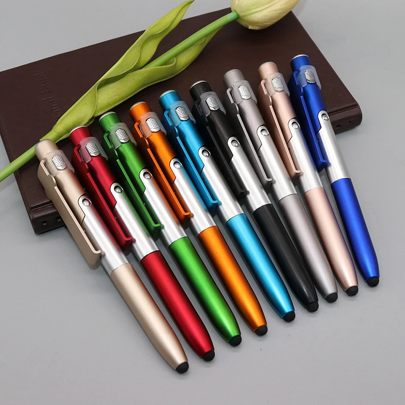 Creative-Multifunctional-Ballpoint-Pen-LED-Light-Mobile-Phone-Fold ...