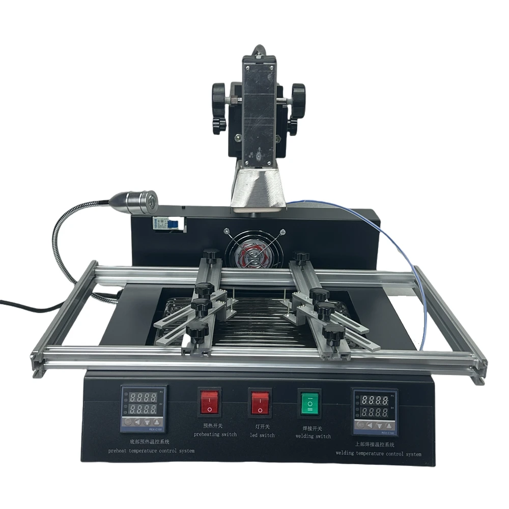 Hot-Air-BGA-Rework-Station-Infrared-Type-220V-2-Temperature-Zones-SMD ...