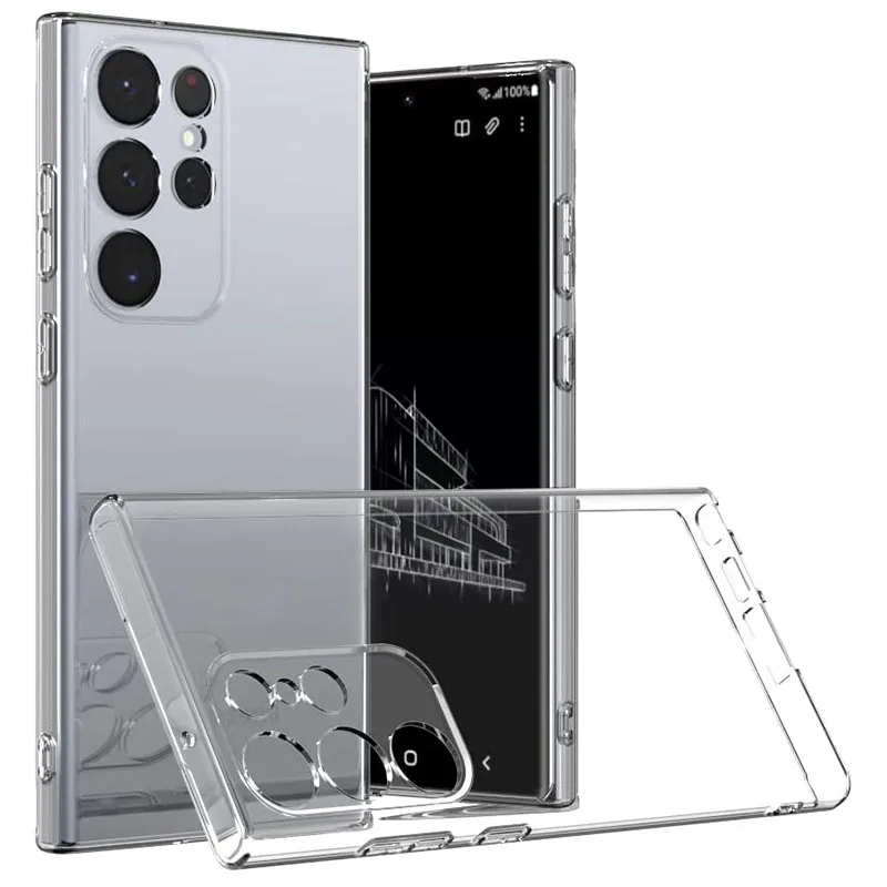 Kristal-silikon-temizle-vaka-Samsung-Galaxy-S23-Ultra-S22-S21-FE-Ultra ...