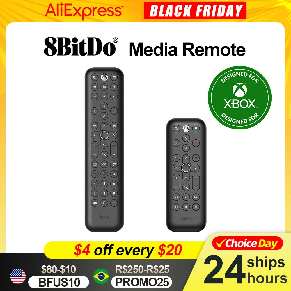 8BitDo Media Remote for Xbox One, Xbox Series X, Xbox Series S（Infrared ...