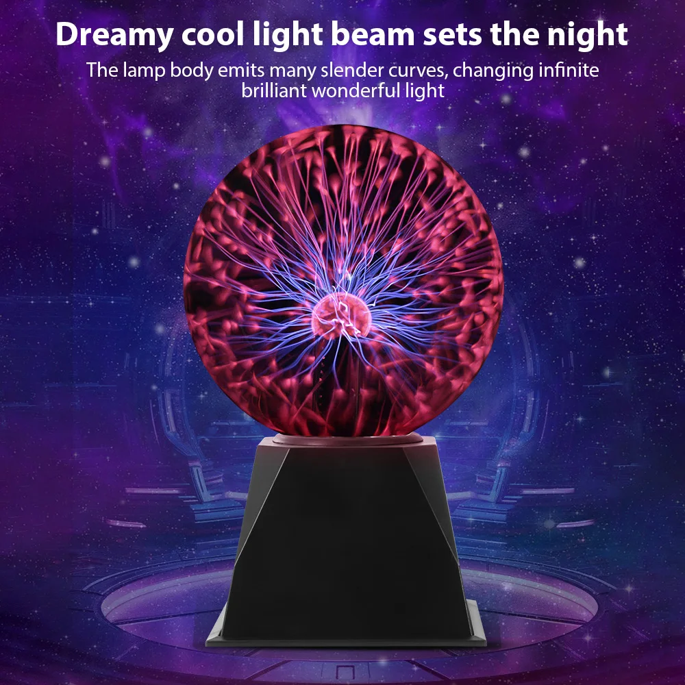 8-Inch-Plasma-Ball-Static-Electricity-Ball-Touch-Sound-Sensitive-Plasma ...