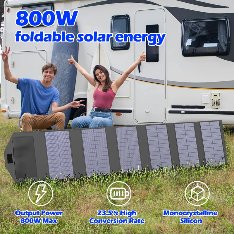 20W-800W-Foldable-Solar-Panel-Portable-6-fold-Solar-Panels-Charger-USB ...