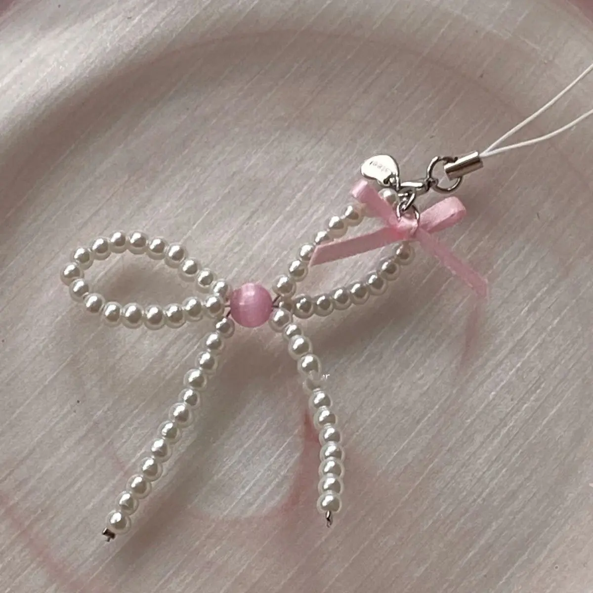 Y2K-Sweet-Girl-Pearl-Pink-Bow-Phone-Charm-Strap-Cellphone-Lanyard ...