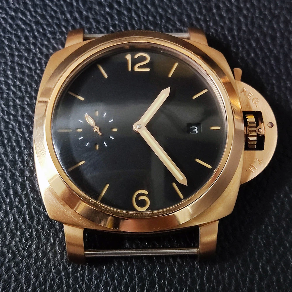 42mm Rose Gold St2555 Movement Case Stainless Steel Case Men Automatic ...