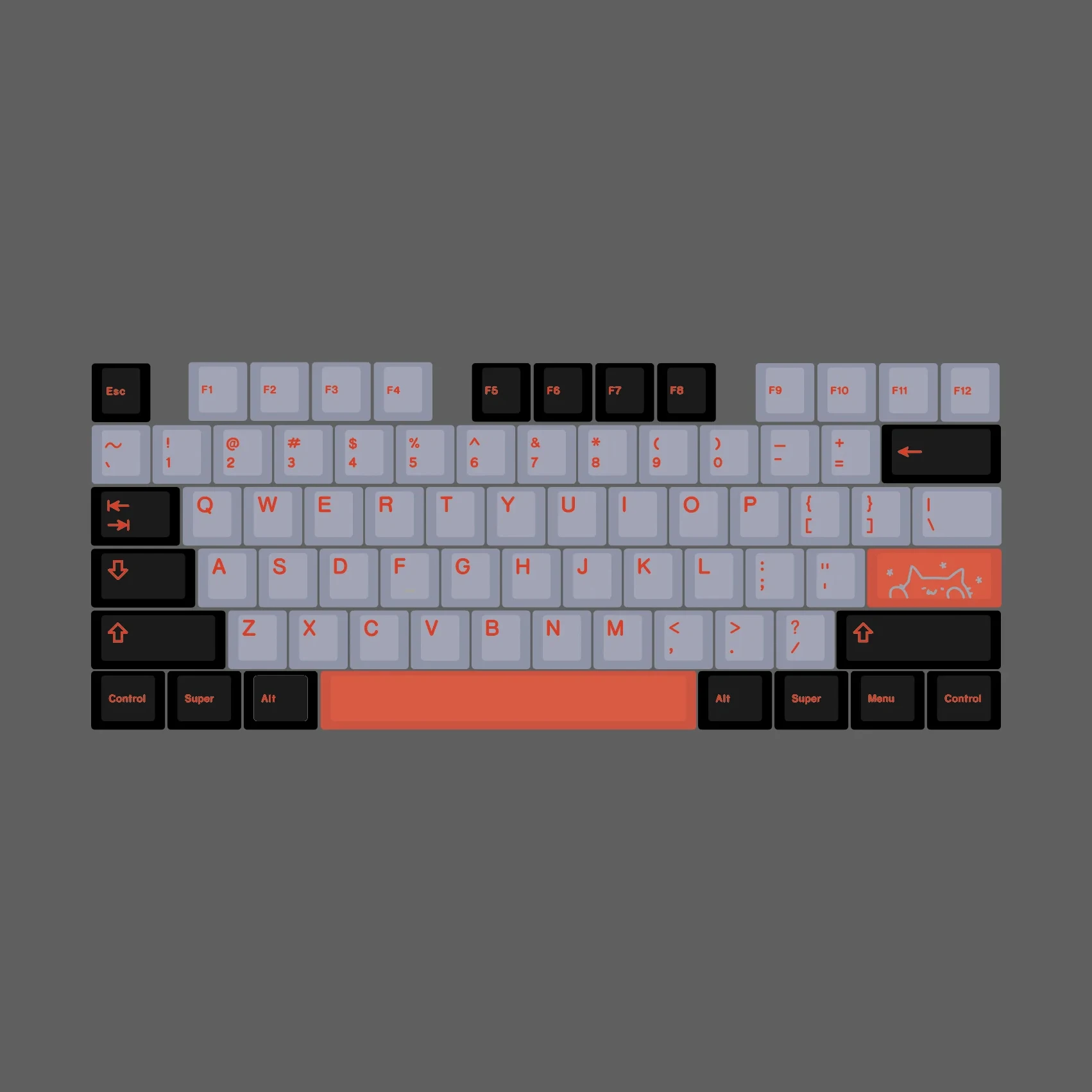 Geekark-Black-And-Orange-Grey-Five-Side-Dye-Sublimation-Cherry-Profile ...