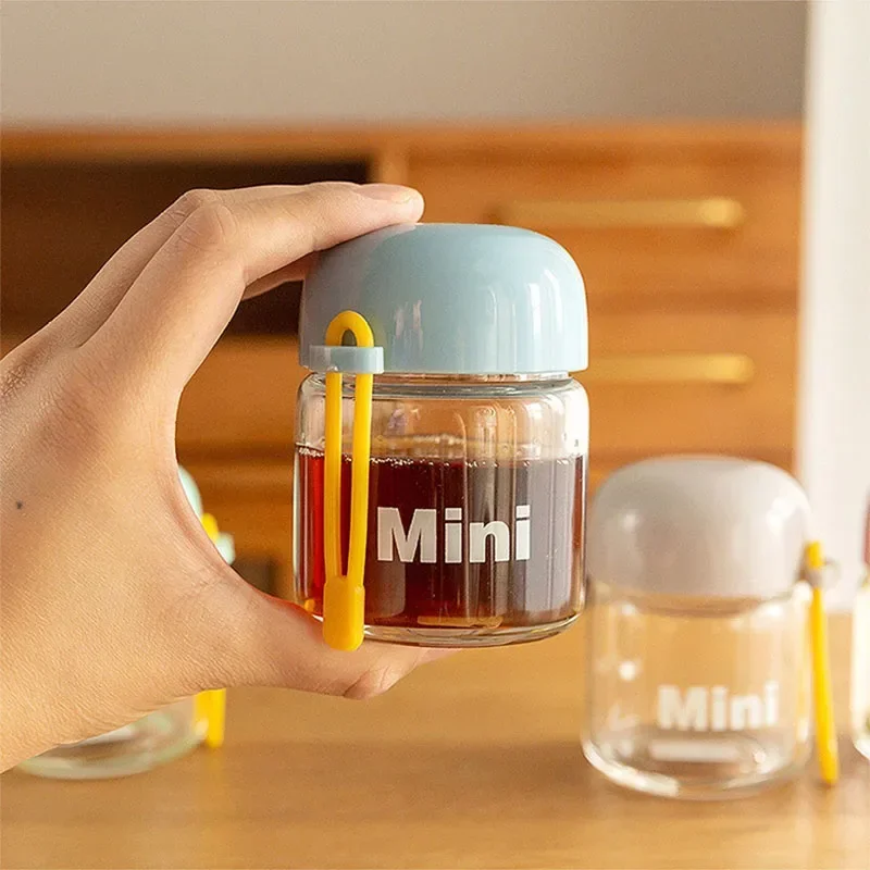 150ML-Small-Glass-Water-Bottles-Portable-Cute-Mini-Heat-Resistant-Water ...