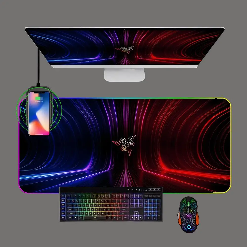 Razer Deathadder Gaming Mouse Pad RGB Telefone Carregamento Sem Fio Com ...