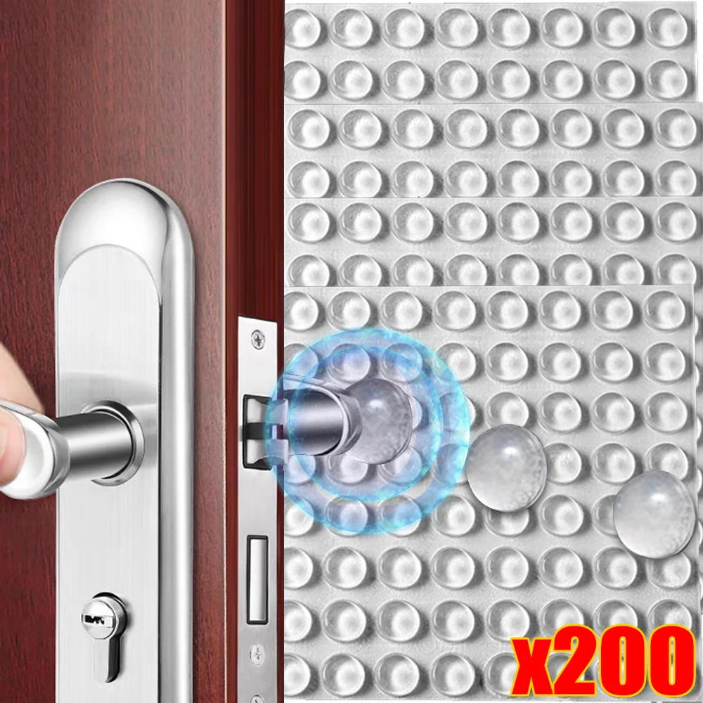 Furniture-Protective-Pads-Transparent-Grain-Silencer-Sticker-Silicone ...