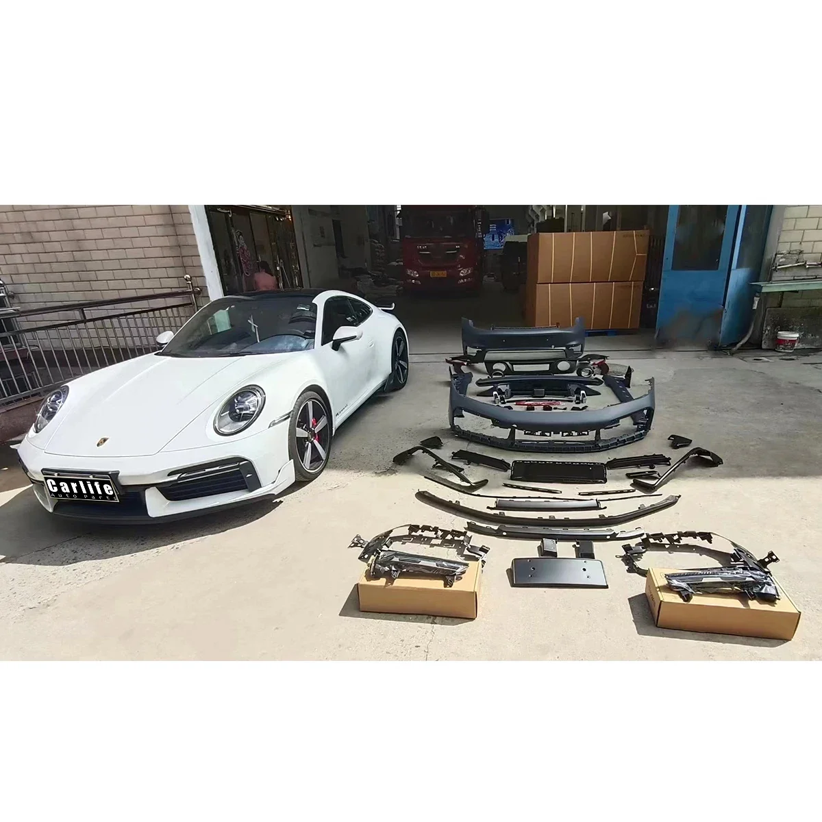 Car-Auto-Parts-for-Porsche-Cayman-911-2019-Upgrade-turbos-SD-body-kit ...