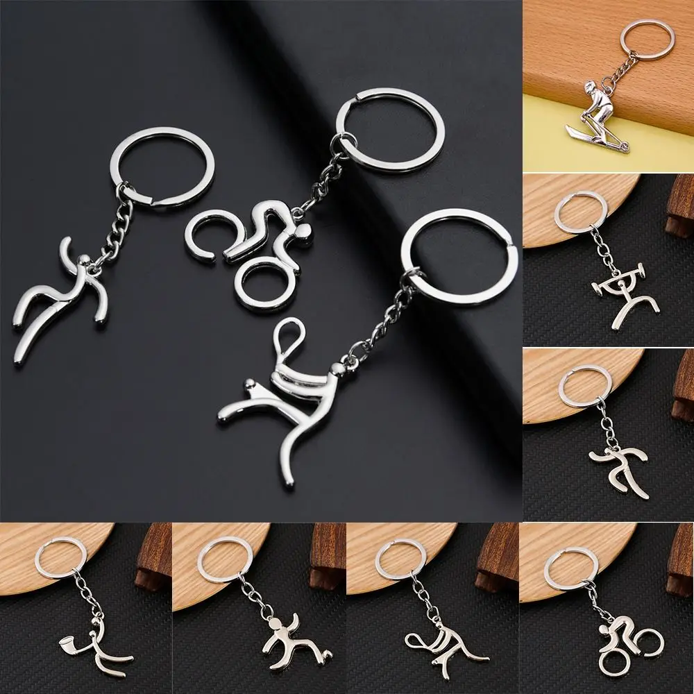 New-Fashion-Trend-Sports-Logo-Keychain-Bicycle-Running-Weightlifting ...