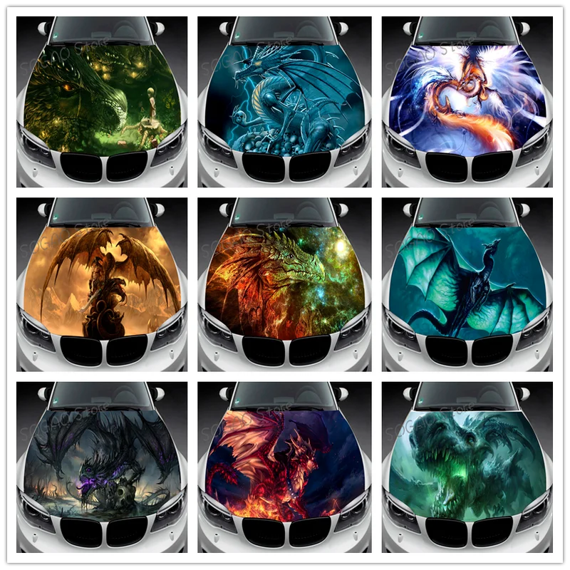 Car-Hood-Decal-Vinyl-Sticker-Fantasy-Dragon-Graphic-Wrap-Decal-Truck ...