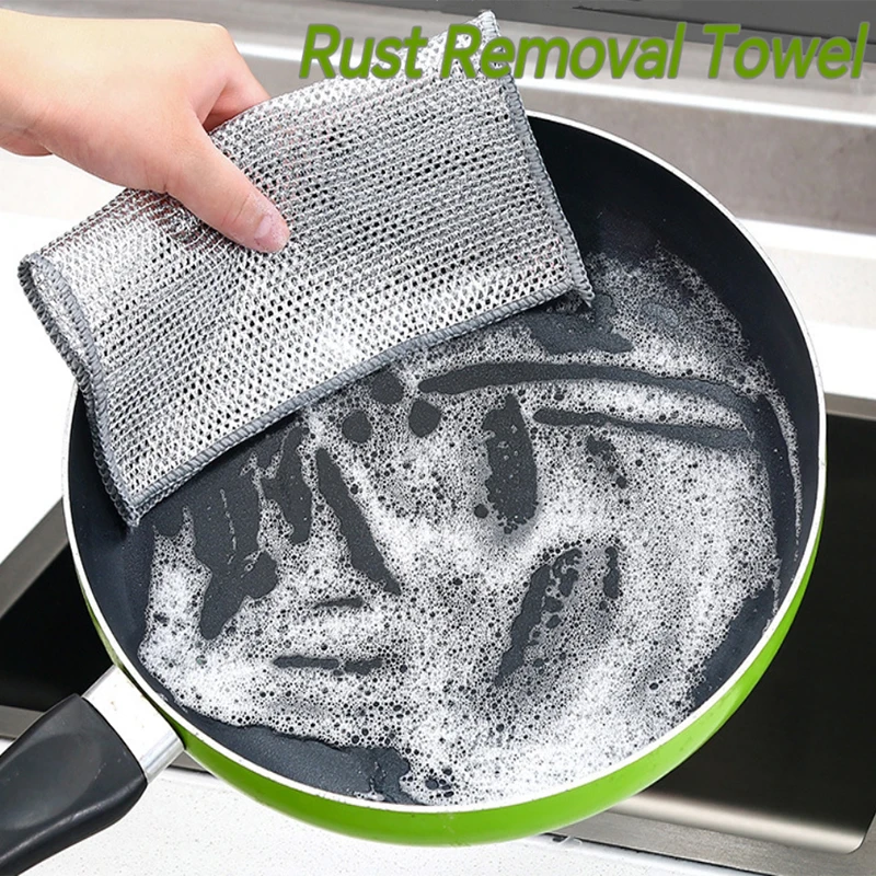 Rust-Removal-Cleaning-Cloth-Metal-Steel-Wire-Cleaning-Rag-Microwave ...