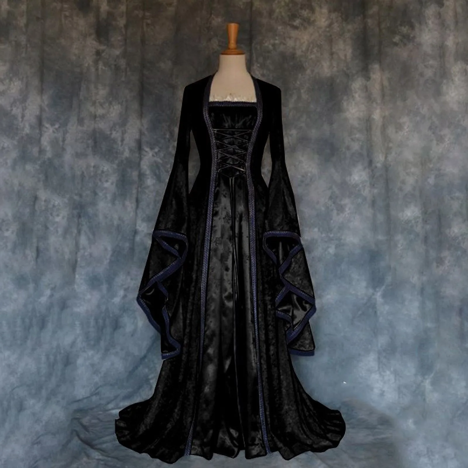 Gothic Victoria Medieval Vintage Costume For Halloween Cosplay Square ...