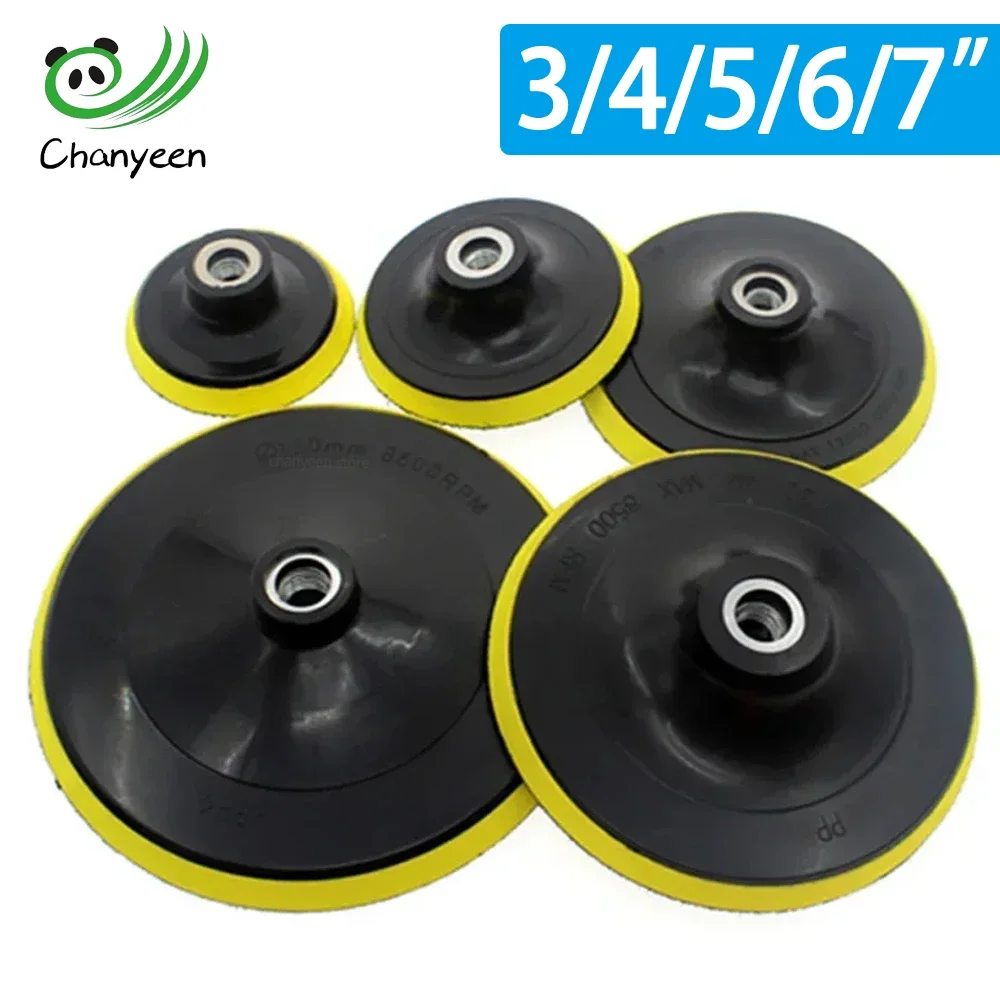 3-4-5-6-7inch-Backing-Pad-Sanding-Holder-Disc-Hook-and-Loop-Polishing ...