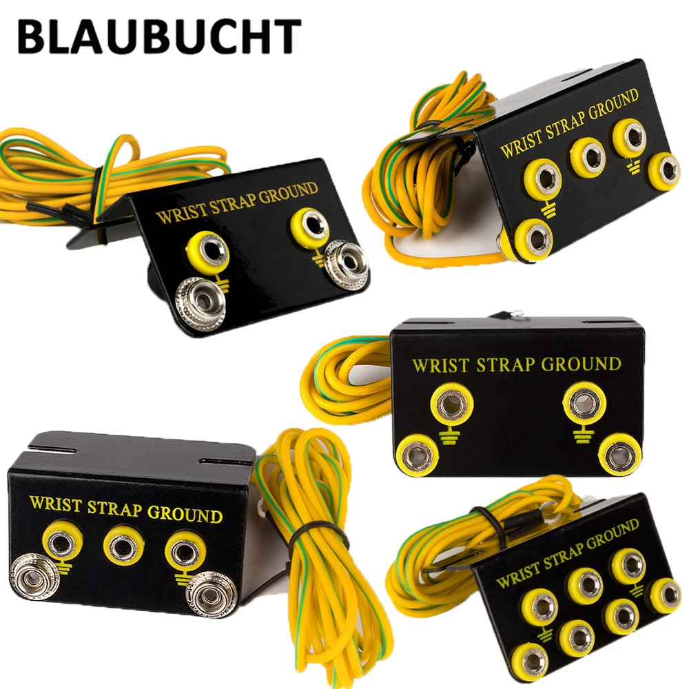 ESD Ground Socket Dual Banana Plug For Wrist Strap Armband L Shaped ...