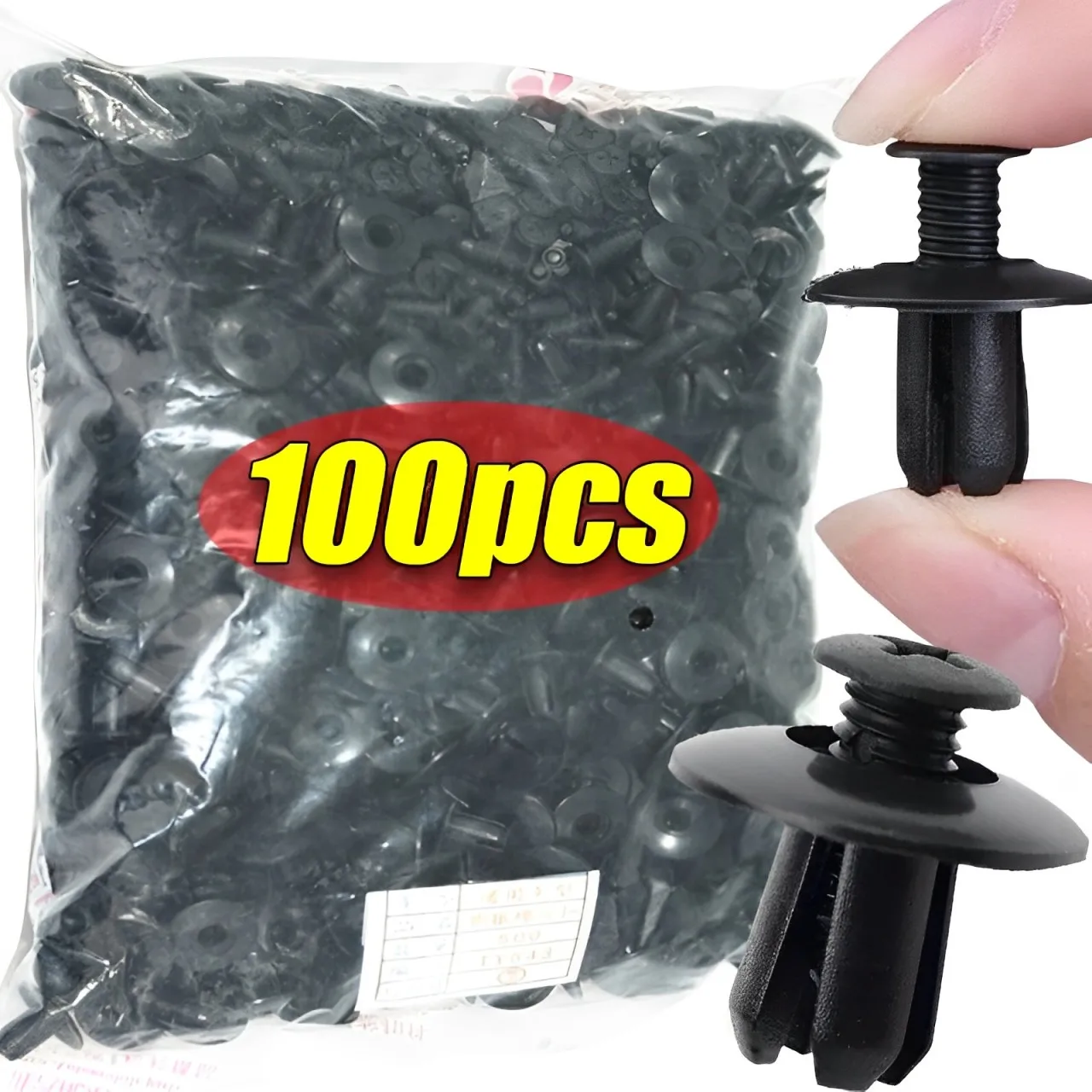 50-100Pcs-Car-Bumper-Fender-8mm-Hole-Plastic-Rivets-Fastener-Screws-Car ...