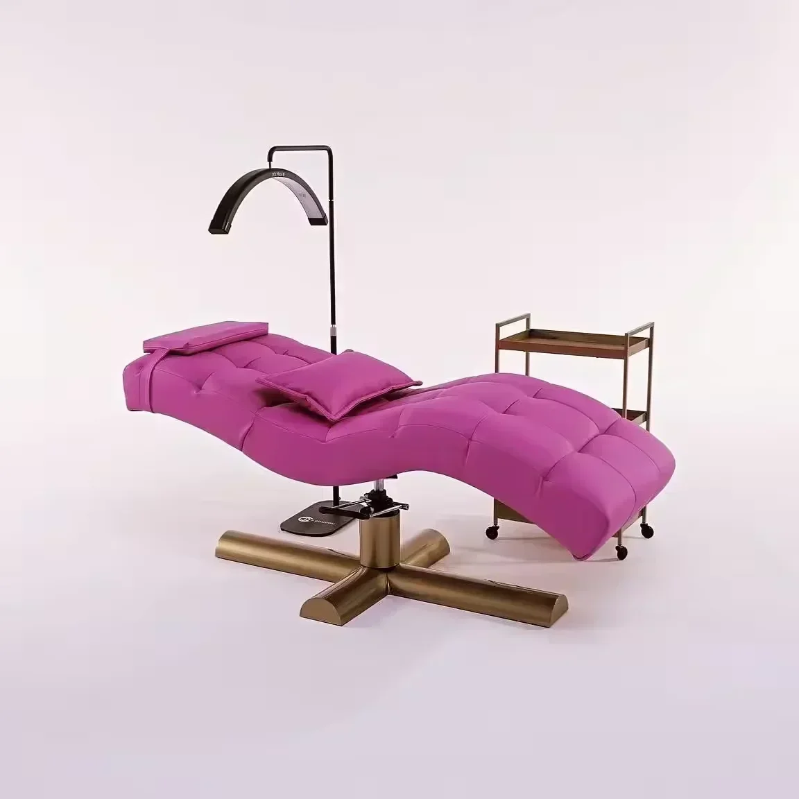 Beauty-Salon-Massage-Table-Luxury-Pink-Salon-Beauty-Bed-Curved-Lash-Bed ...