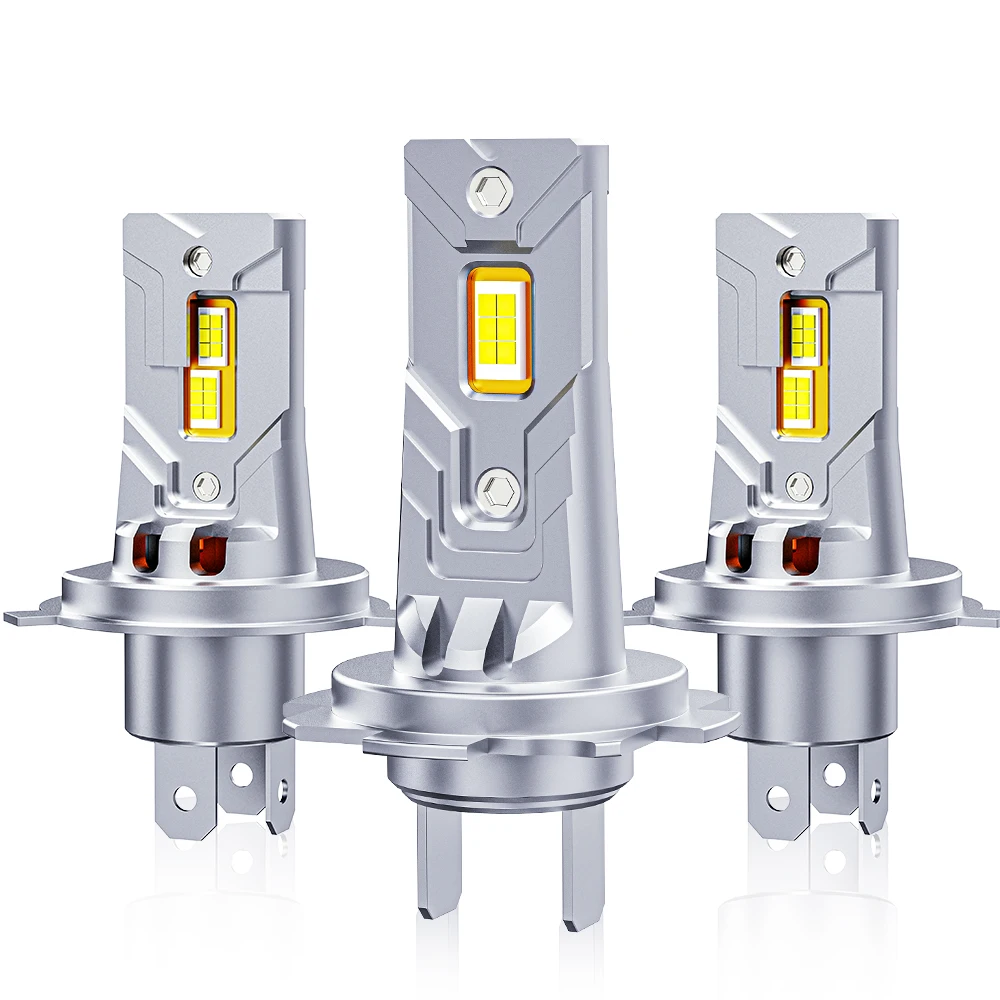 2x-Fanless-H4-H7-H11-H8-LED-Lights-1-1-Mini-Size-Head-Lamp-Wireless ...