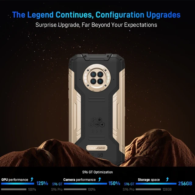 DOOGEE S96 GT Rugged Phone 8GB+256GB Night Vision Camera 6350mAh 6.22 ...