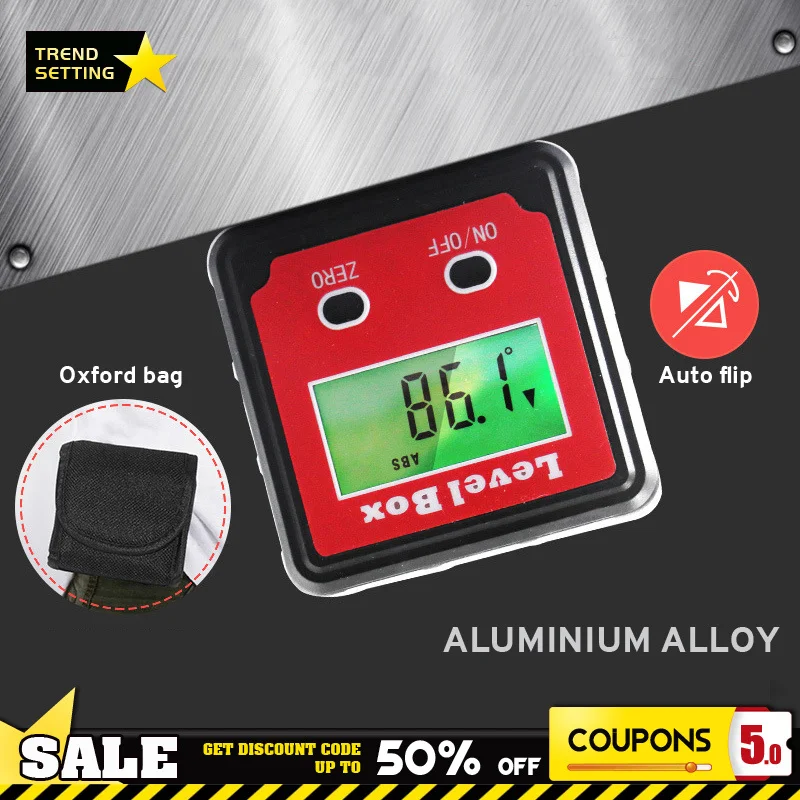 Precision Electronic Digital Display LCD Inclinometer Spirit Level ...