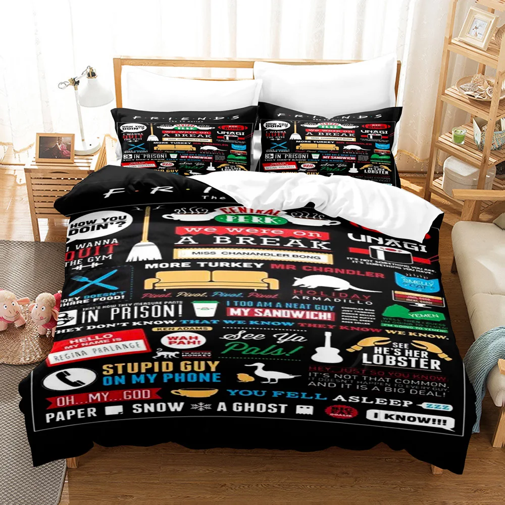 Friends Tv Show Comforter Set | Friends Tv Series Duvet Cover - Printed ...