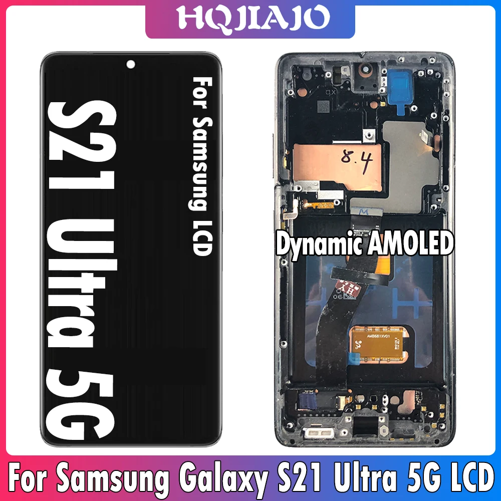 6.8" Super AMOLED For Samsung S21 Ultra 5G LCD G998 G998B G998U SM ...