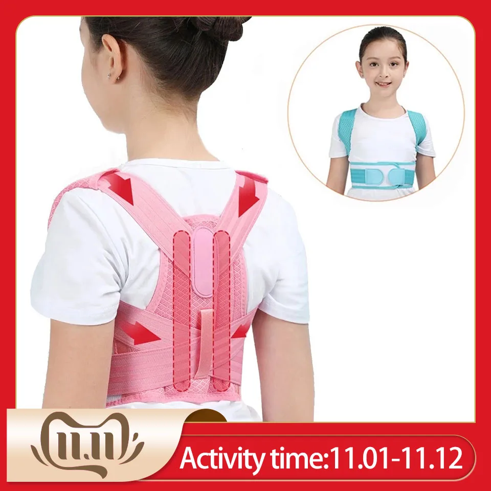 Adjustable Children Posture Corrector Back Support Belt Kids Orthopedic ...