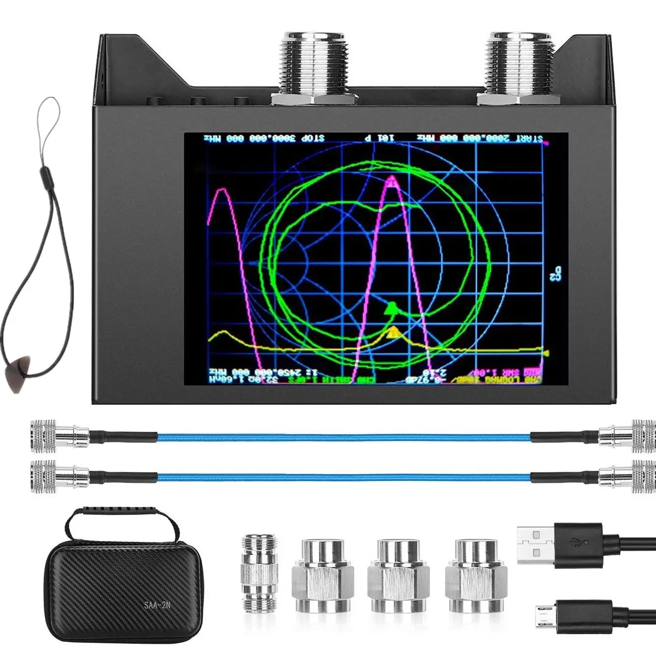 Vector-Network-Analyzer-Kit-4-0-Inch-Screen-3G-SAA-2N-NanoVNA-V2 ...