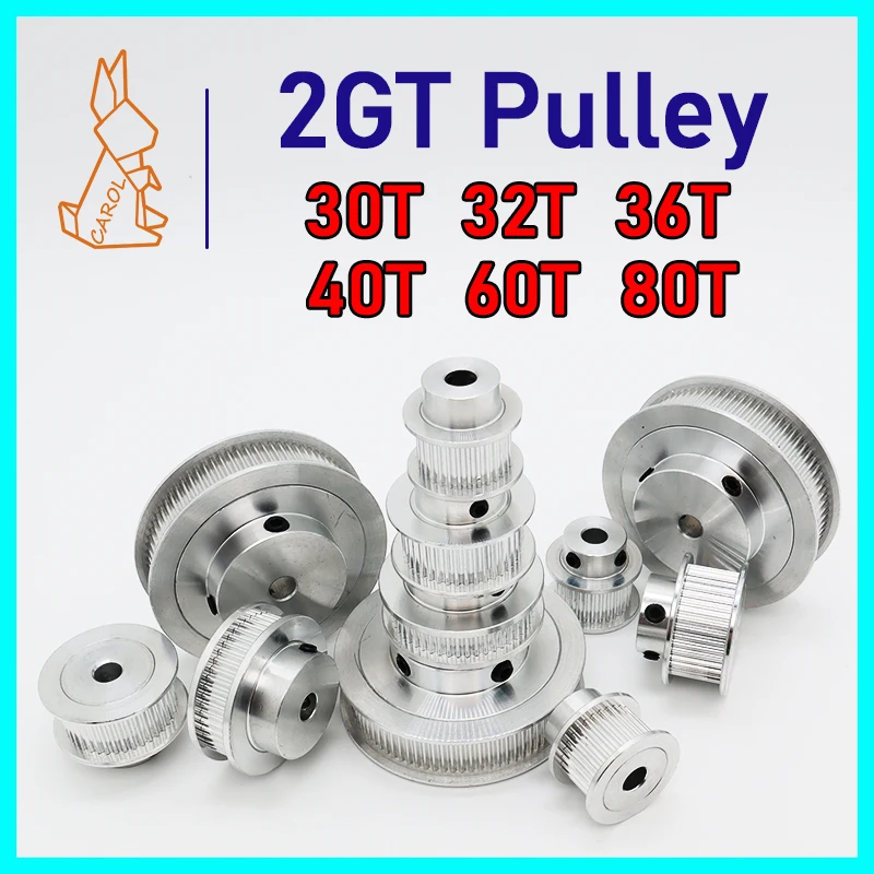 2GT-Synchronous-Wheels-3D-Printer-Pulley-30T-32T-36T-40T-60T-80T-Bore-4 ...