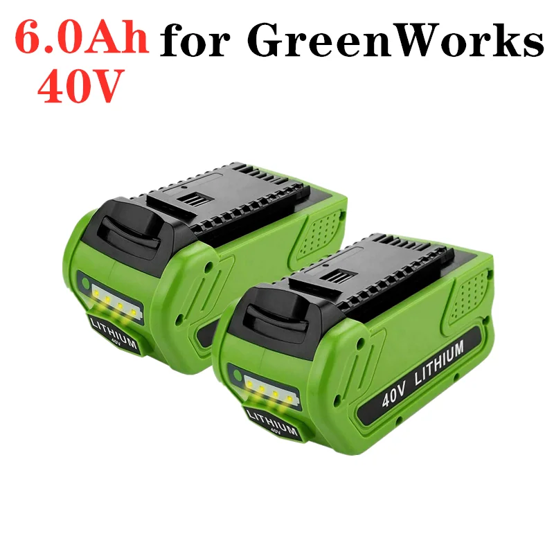 40V-6-0Ah-Replacement-Lithium-Battery-for-6000mAh-GreenWorks-29472 ...