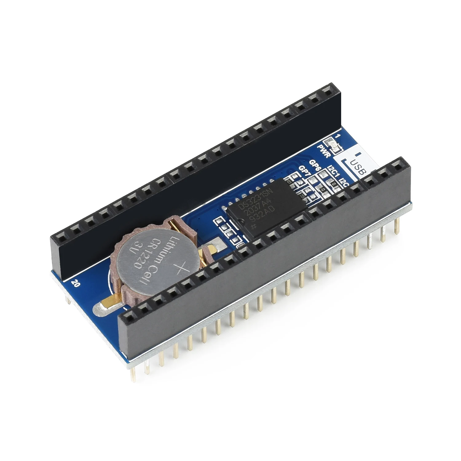 RTC 모듈 HAT RPI Raspberry Pi PICO W H WH RP2040 용 실시간 클럭 확장기, 확장 보드 액세서리 ...