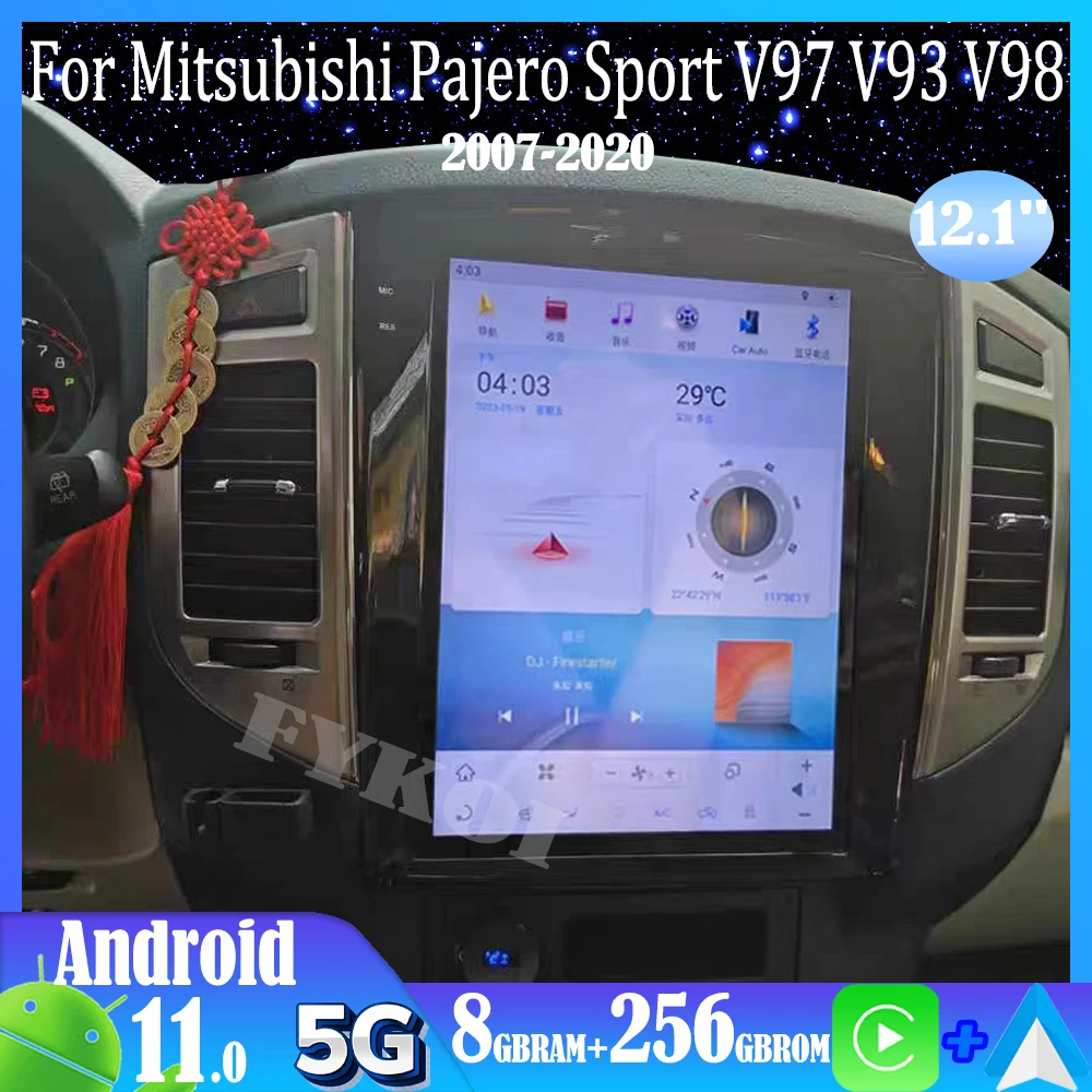 Car-Radio-For-Mitsubishi-Pajero-Sport-V97-V93-V98-2007-2020-Automotive-Multimedia-Carplay ...