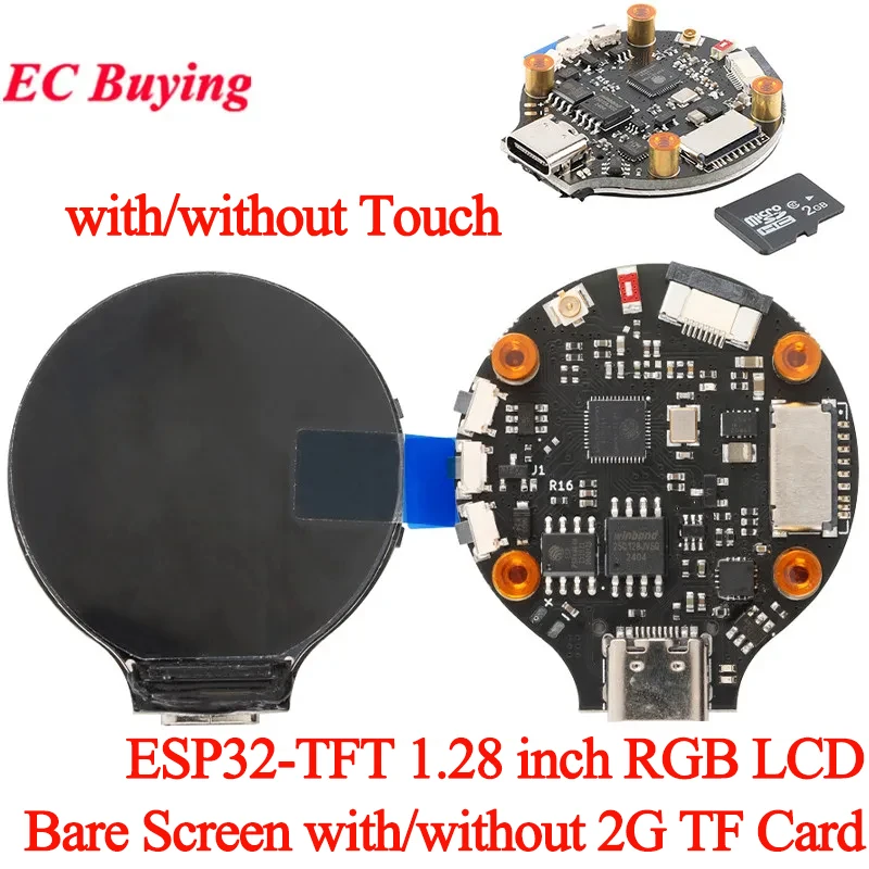 1-28-Inch-IPS-TFT-Round-LCD-Color-RGB-Display-Touch-Screen-Module-ESP32 ...
