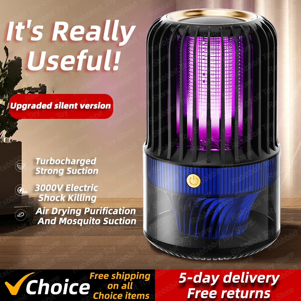 Electric-Fly-Trap-Silent-Electric-Fly-Catcher-Gnat-Traps-USB ...