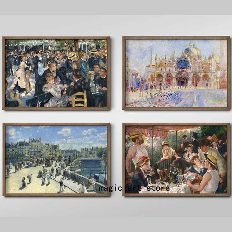 Impressionist-Pierre-Auguste-Renoir-Classic-Artworks-Friends-Talking ...