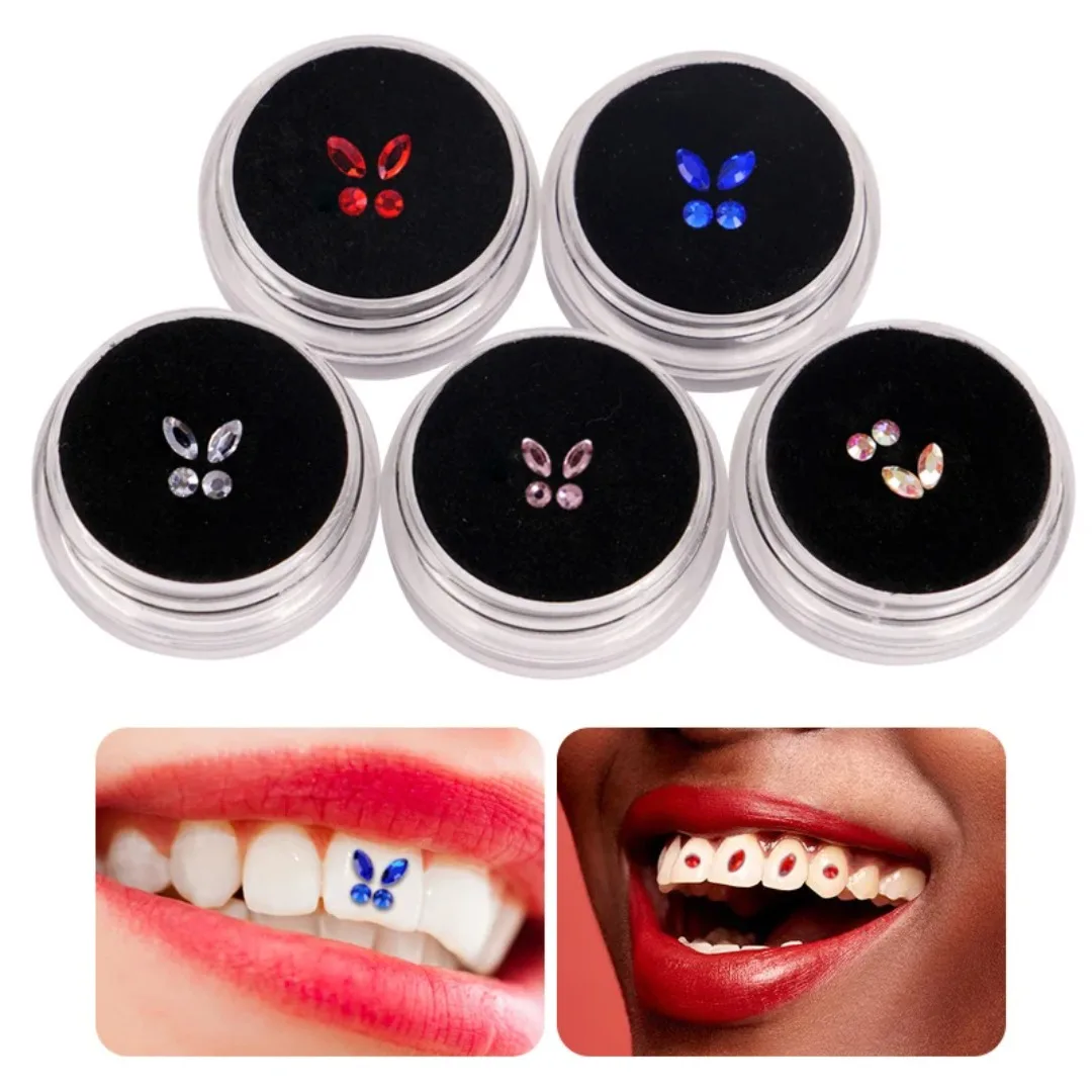 4Pcs/Box Dental Crystal Teeth Gems Beauty Diamond Tooth Jewelry ...