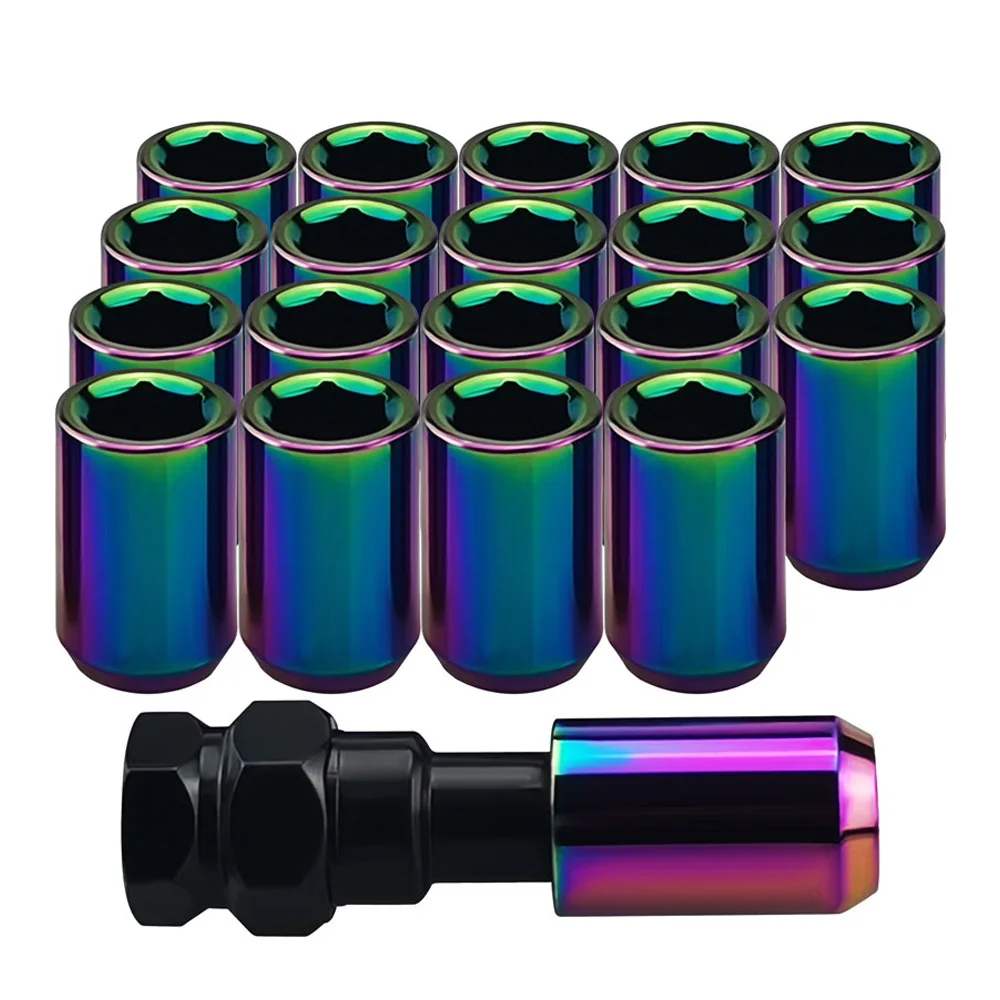 Universal-Car-32mm-Hub-Nut-Screw-Steel-Extended-Wheel-Lug-Nuts-20pcs ...