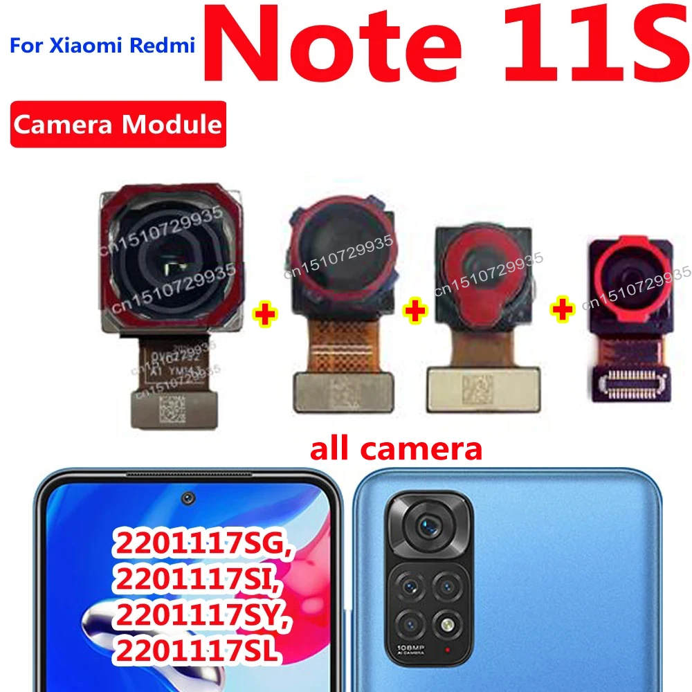 C-mera-traseira-frontal-original-para-Xiaomi-Redmi-Note-11S-108MP-Traseira-Traseira-Selfie ...