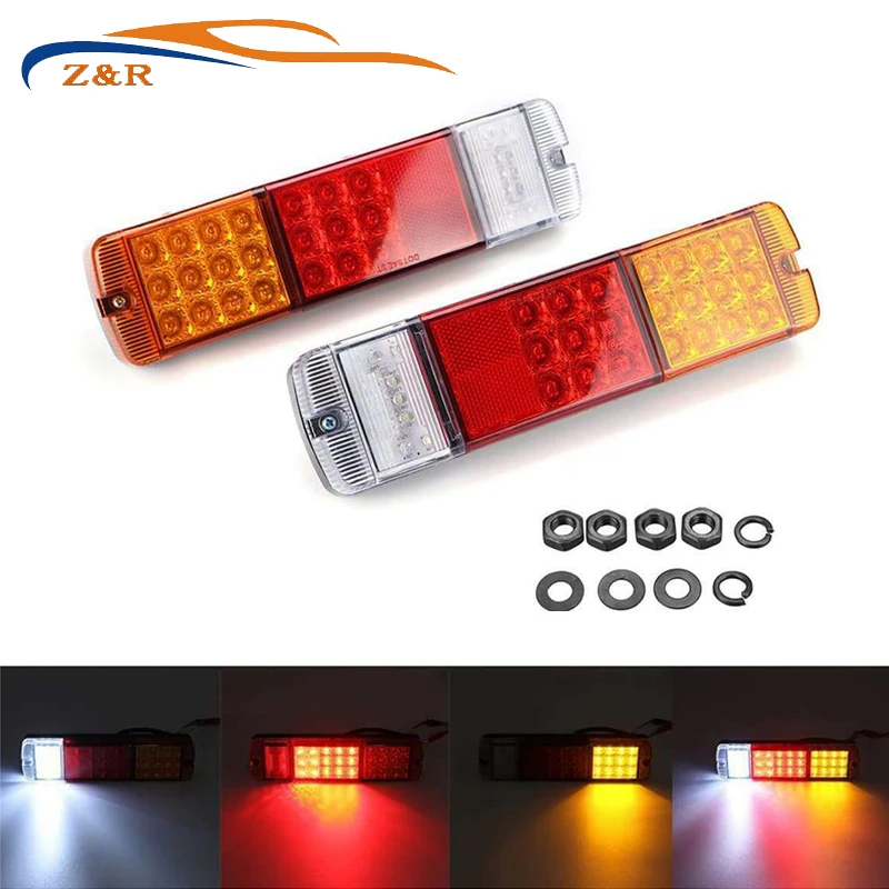 1x 12v Car Truck Led Rear tail light Waterproof Led Tail Light Turn ...