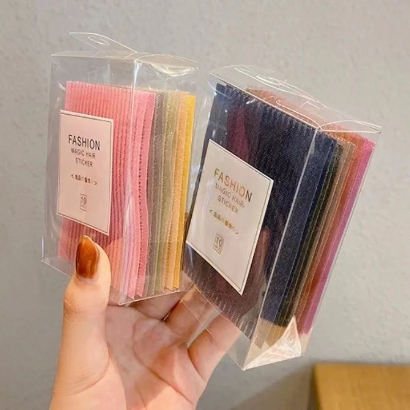 10Pcs Boxed Seamless Bangs Stickers Magic Hair Tidying Stickers Korean ...