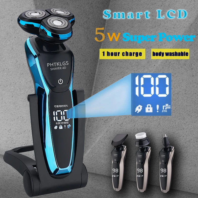 Electric-Shavers-Professional-Shaving-Machine-Waterproof-Beard-Trimmer ...