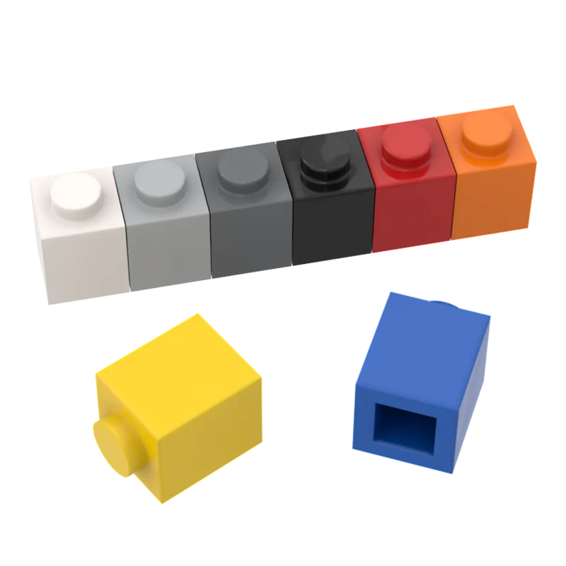 10Pcs-MOC-Parts-3005-Brick-1-x-1-Compatible-Bricks-DIY-Assmble-Building ...