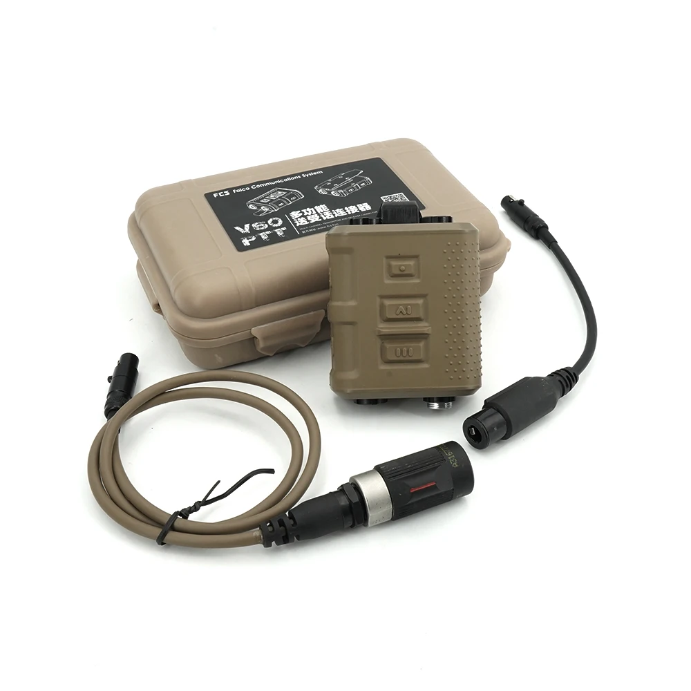 PTT-V60-V20-Tactical-Transmitter-Receiver-Connector-For-AMP-Headset ...