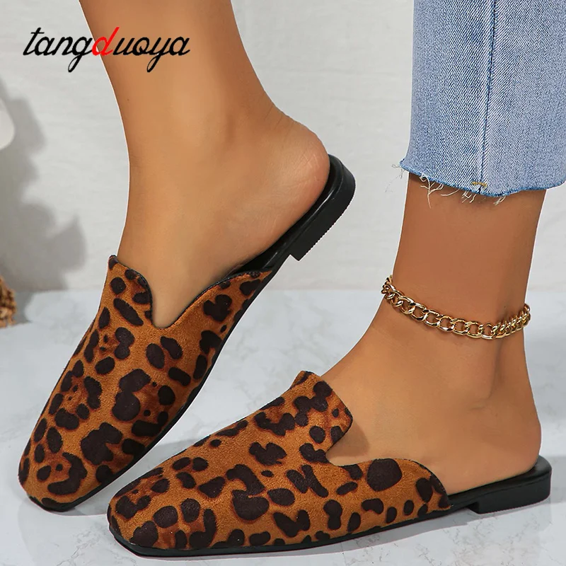 Fashion-Flat-Leopard-Print-Half-Slippers-Women-Sandals-Summer-Leopard ...