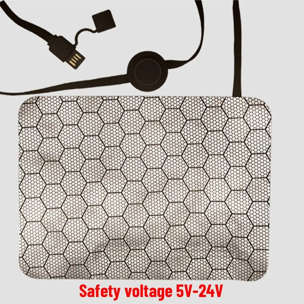 New-USB-Clothes-Heater-Pad-Adjustable-Temperature-Graphene-For-Vest ...